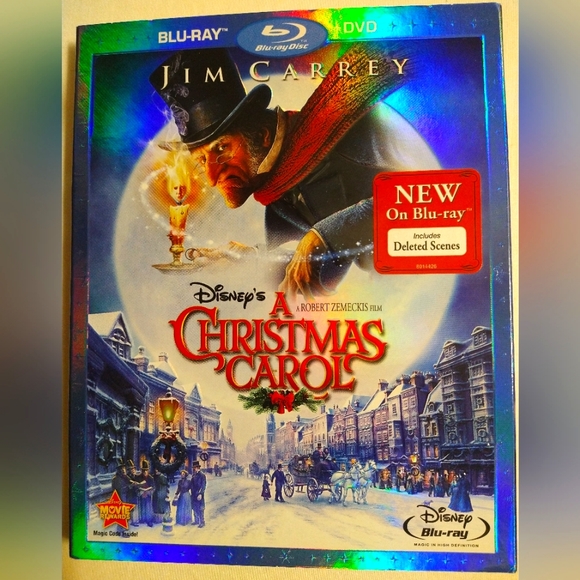 Disney | Media | Disneys A Christmas Carol With Jim Carrey Bluray 2 Disc Dvd Set Nwt | Poshmark